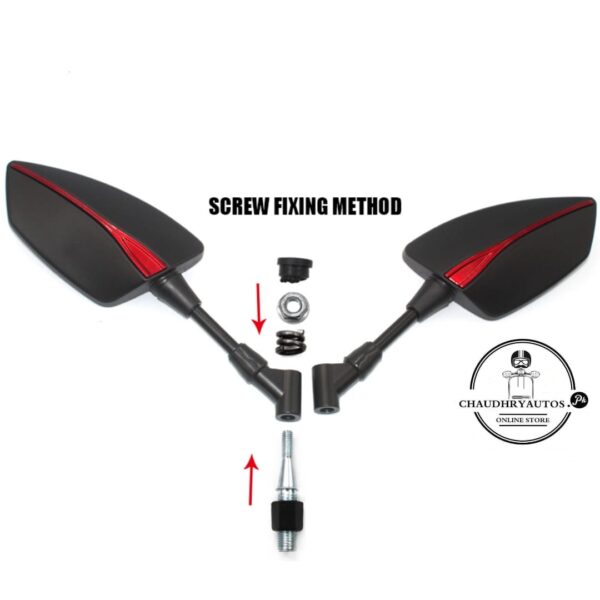 MOTORCYCLE 3D STYLE MIRRORS - Chaudhry Autos PK